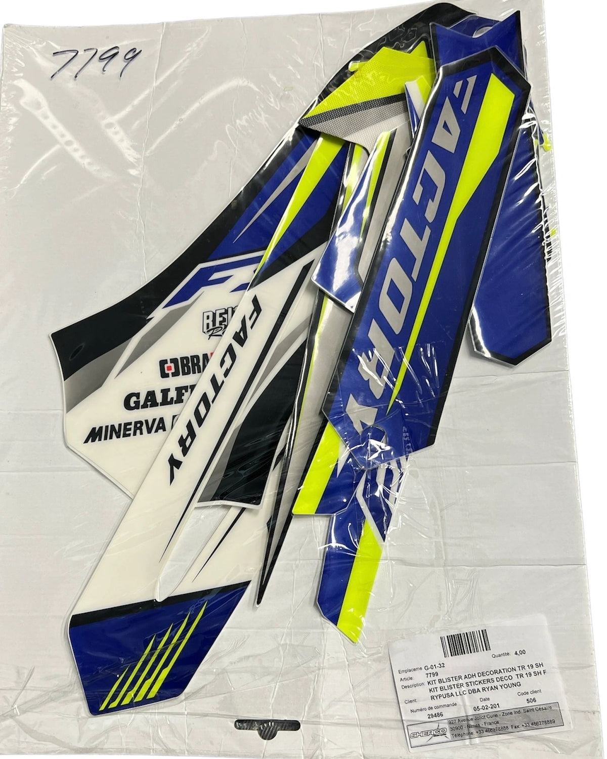 Sherco Upper Decal Kit 7799 Trials Trial Parts USA Dealer — Trials ...