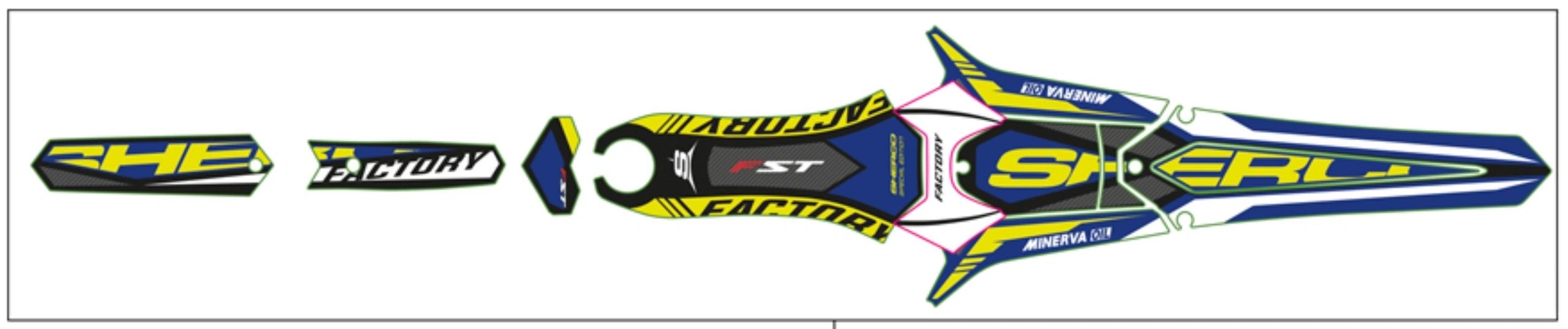 Sherco Decal Kit Upper 18 Factory 7380 Trials Trial USA For Sale ...