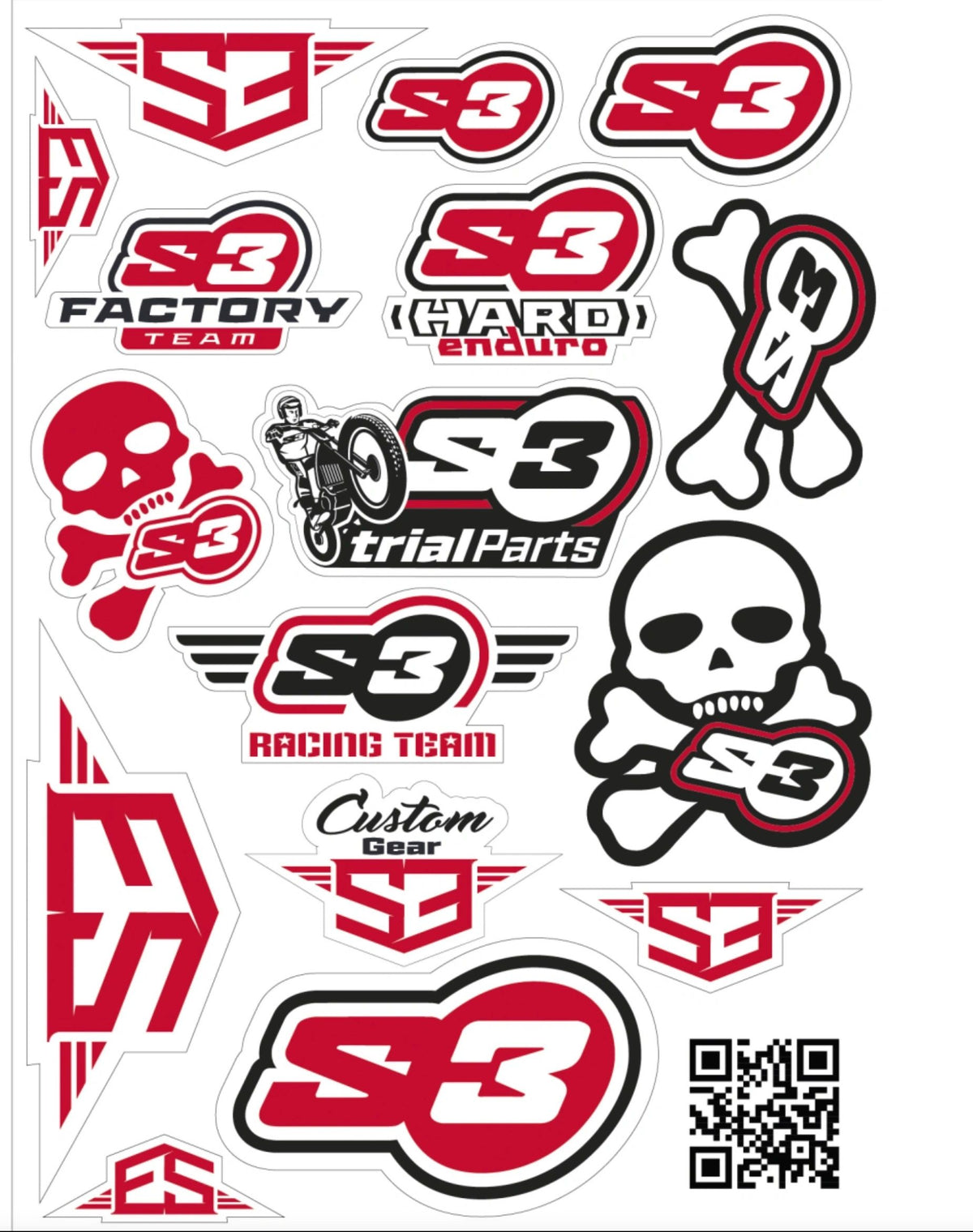 S3 Logo Decals — Trials Superstore