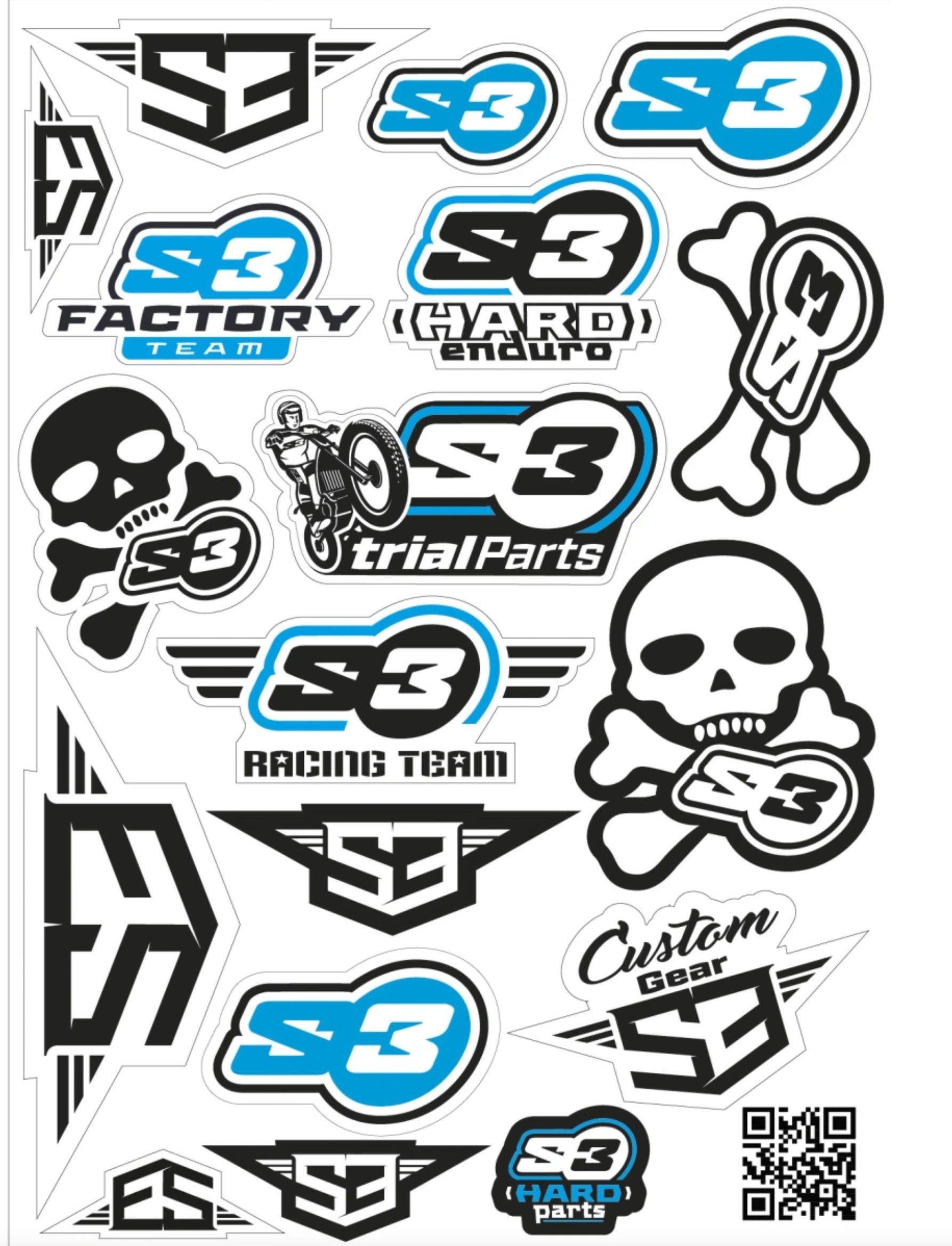 S3 Logo Decals — Trials Superstore