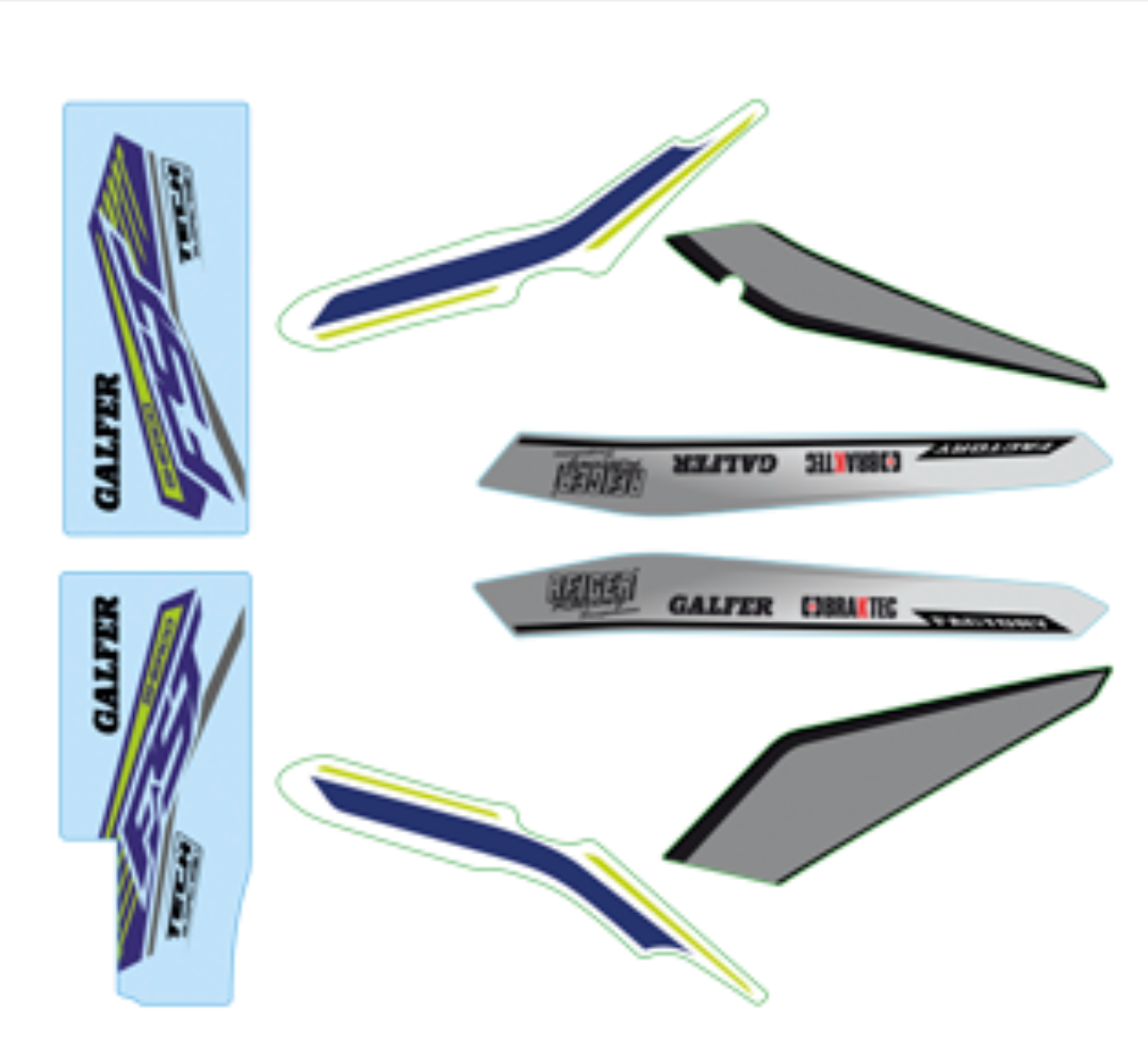 Sherco Decal Kit 2019 Factory Frame Kit — Trials Superstore